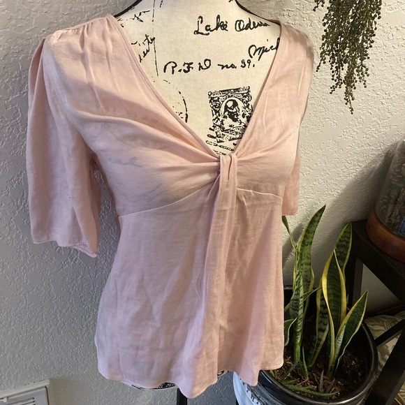 Express | Tops | New Express Blouse In A Light Blush Pink | Poshmark